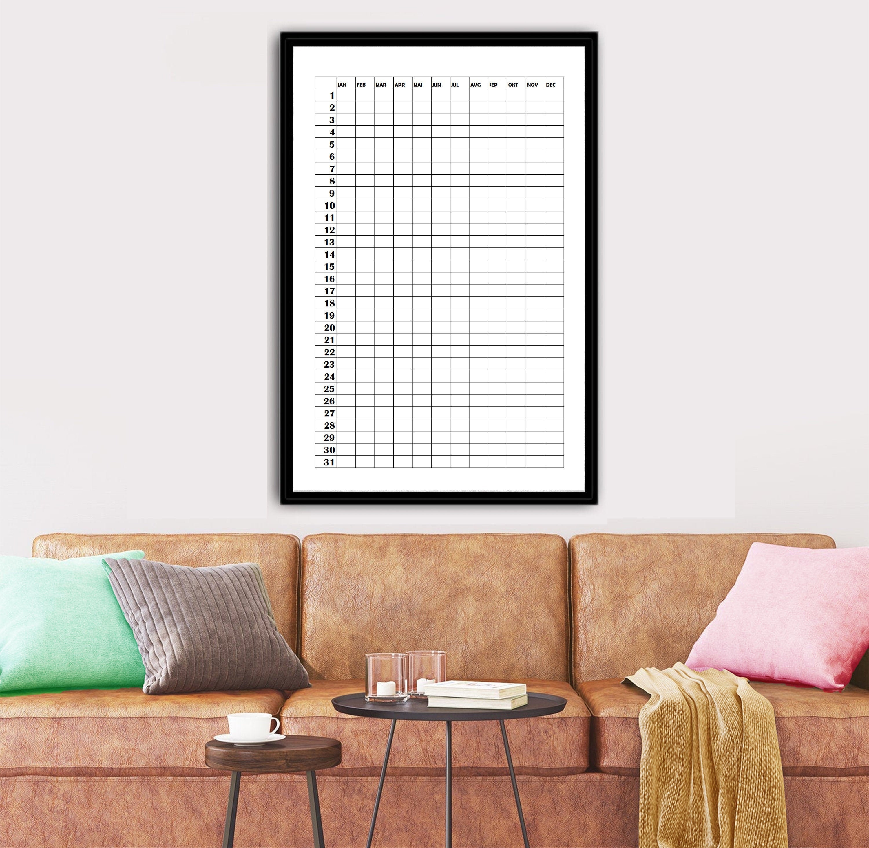 The Forever Wall Calendar Instant Download Printable - Etsy