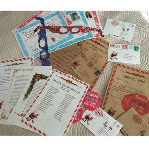 Editable Santa Letter Kit Custom Christmas Letter Personalized Letter ...