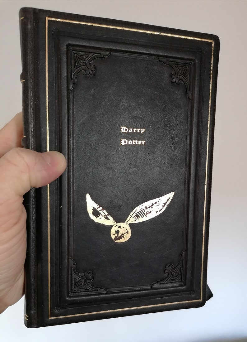Real Leather Handcraft Wizarding Book Set Made With Licensed Fabric ...