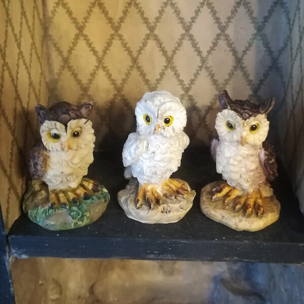 Owl Miniature - Etsy