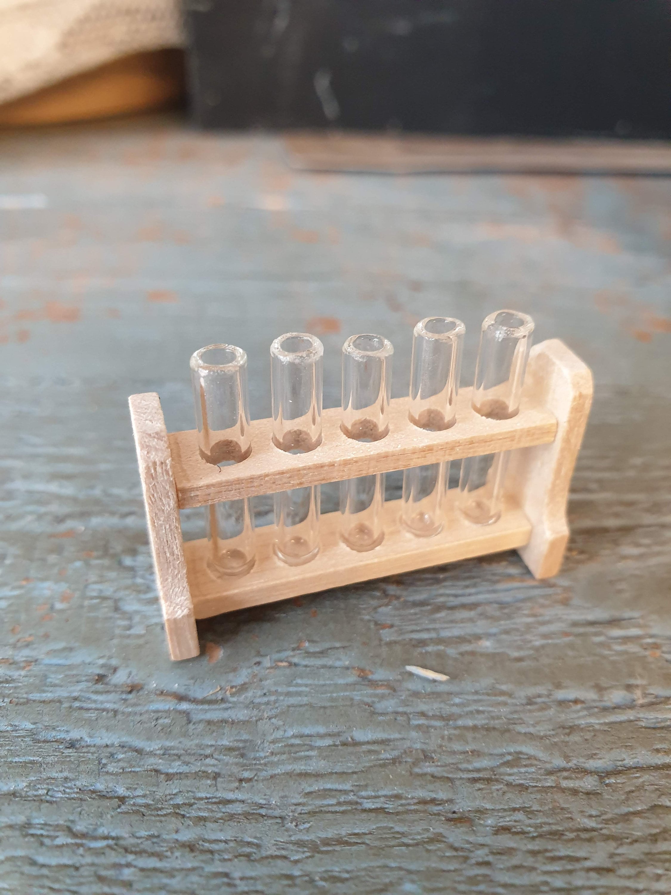 MINIATURE LABORATORY Test Tubes With Rack Miniature Apothecary - Etsy