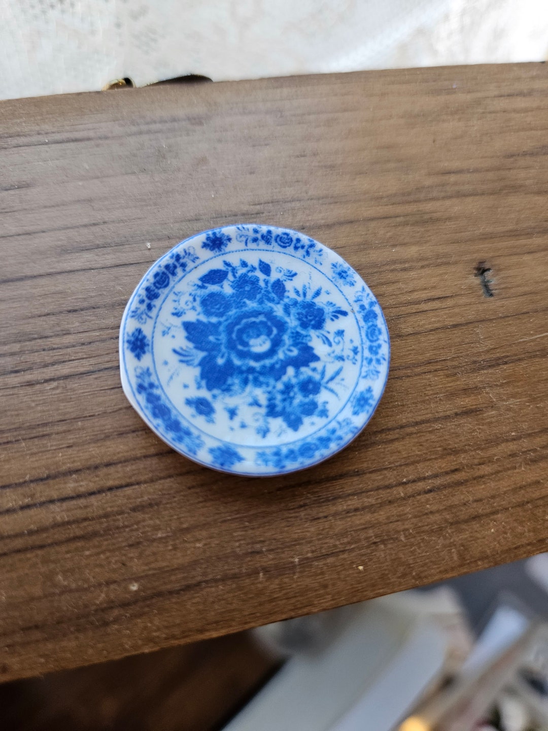 Dutch Delfts Blauw Plate - Antique Dutch Style - Dollhouse Miniature ...