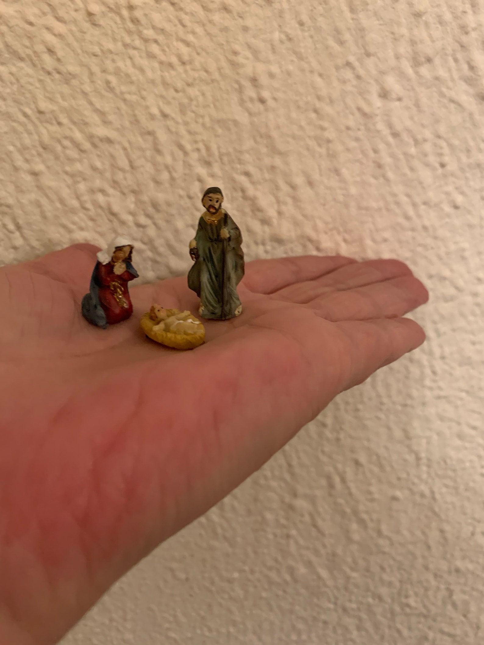 Miniature Nativity Set Manger Christmas Baby Jesus - Etsy