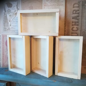Wooden Display Box Small Tiny Shadow Box. With a Acrylic Glass Sliding ...
