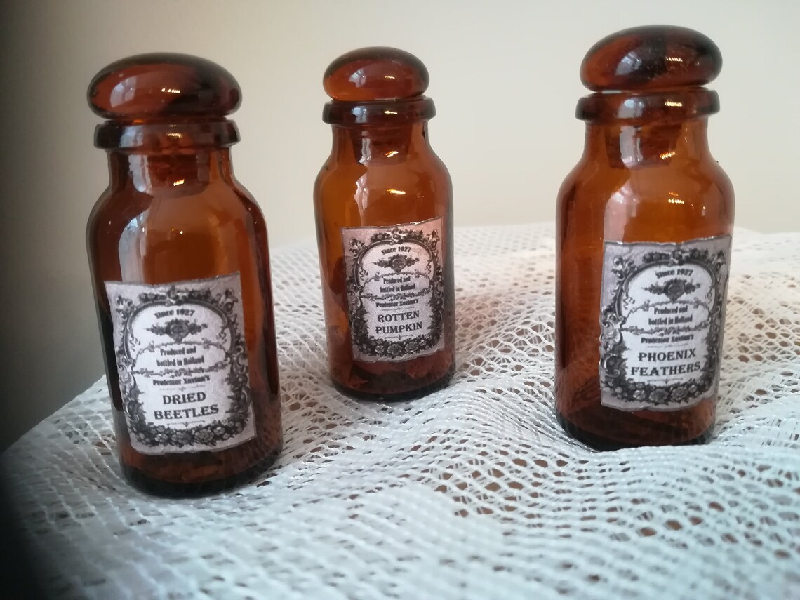 NO DIGITAL Real PAPER Sheet With Witch Potion Labels - Etsy