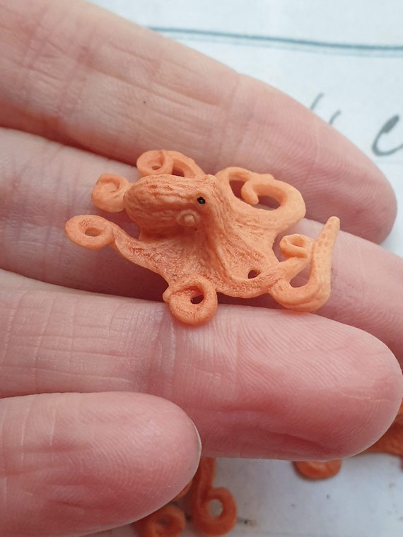 Miniature Octopus for Miniature Crafts Dollhouse Micro - Etsy