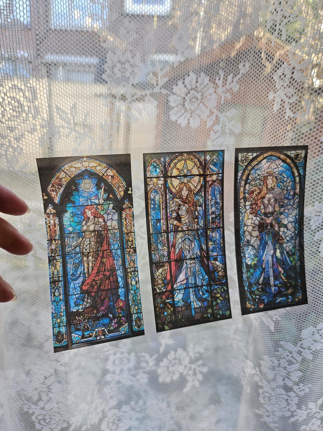 Real See-through Sheet - Fantasy Miniature Stained Glass Effect Window ...