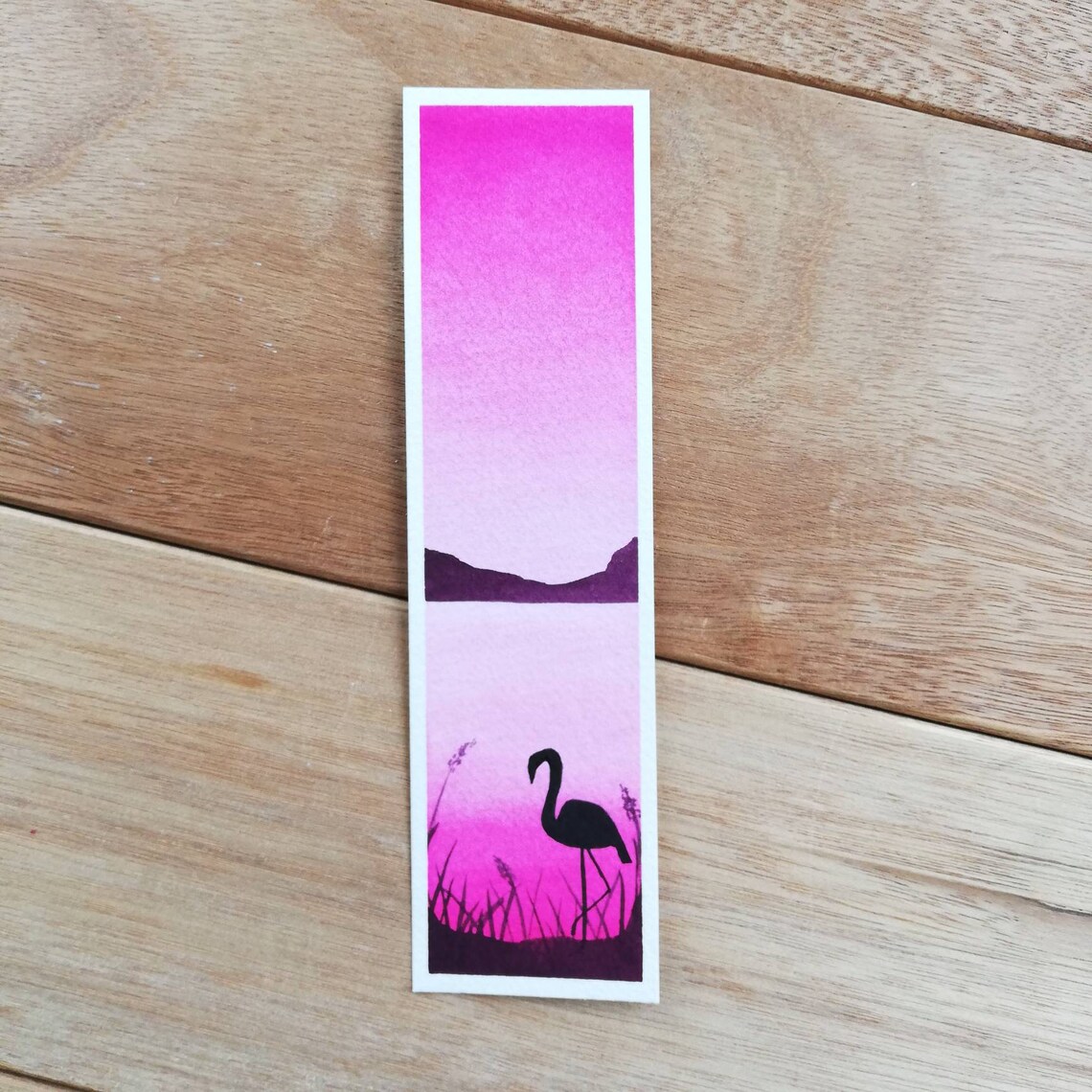 Flamingo Bookmark Watercolor Flamingo Watercolor Bookmark - Etsy