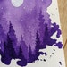 Original Painting, Splatter Painting, Watercolor Splatter, Purple ...