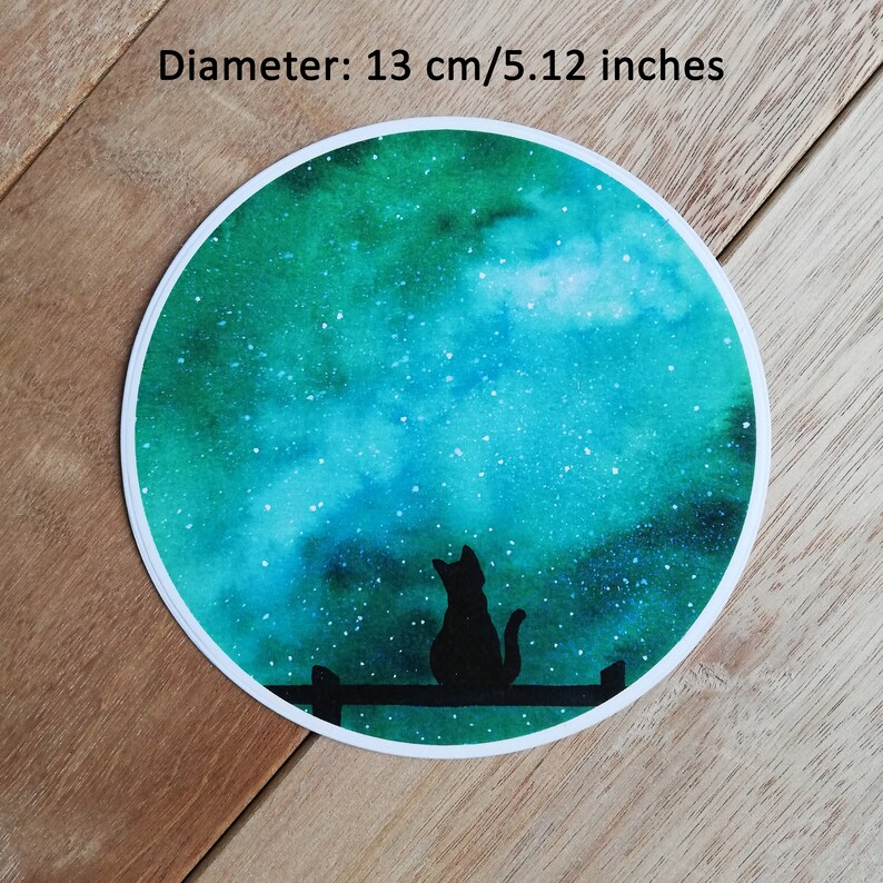 Green Sticker Green Decal Large Decal Galaxy Decal Bujo - Etsy