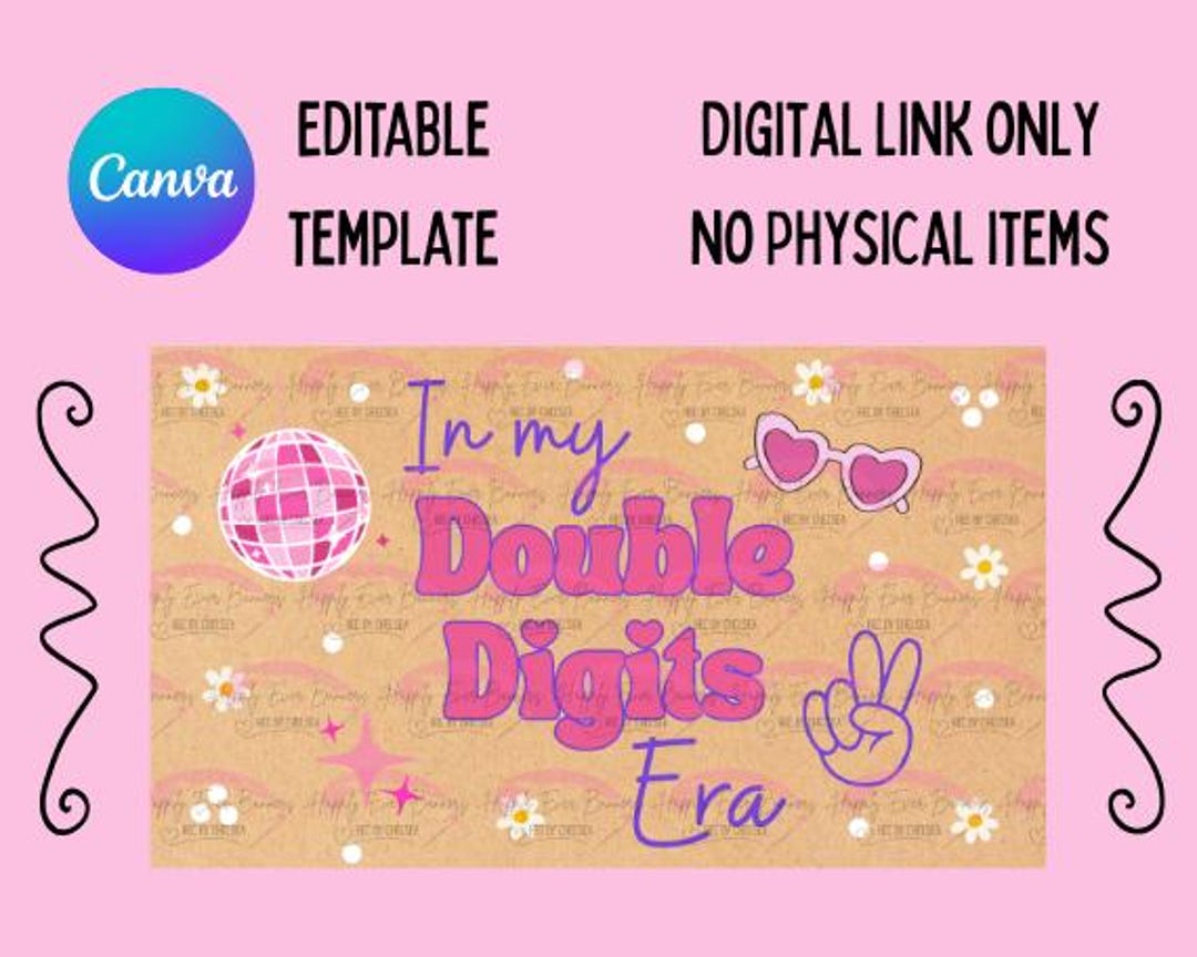 In My Double Digits Era Banner Digital Download - Etsy