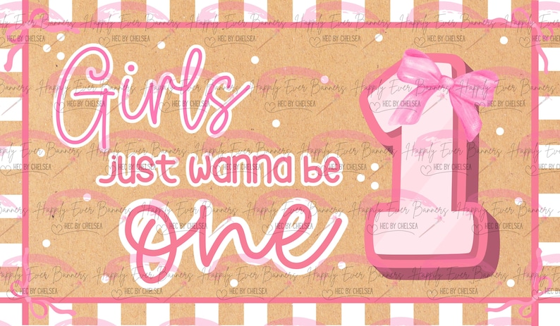 Girls Just Wanna Be One Banner Digital Download - Etsy