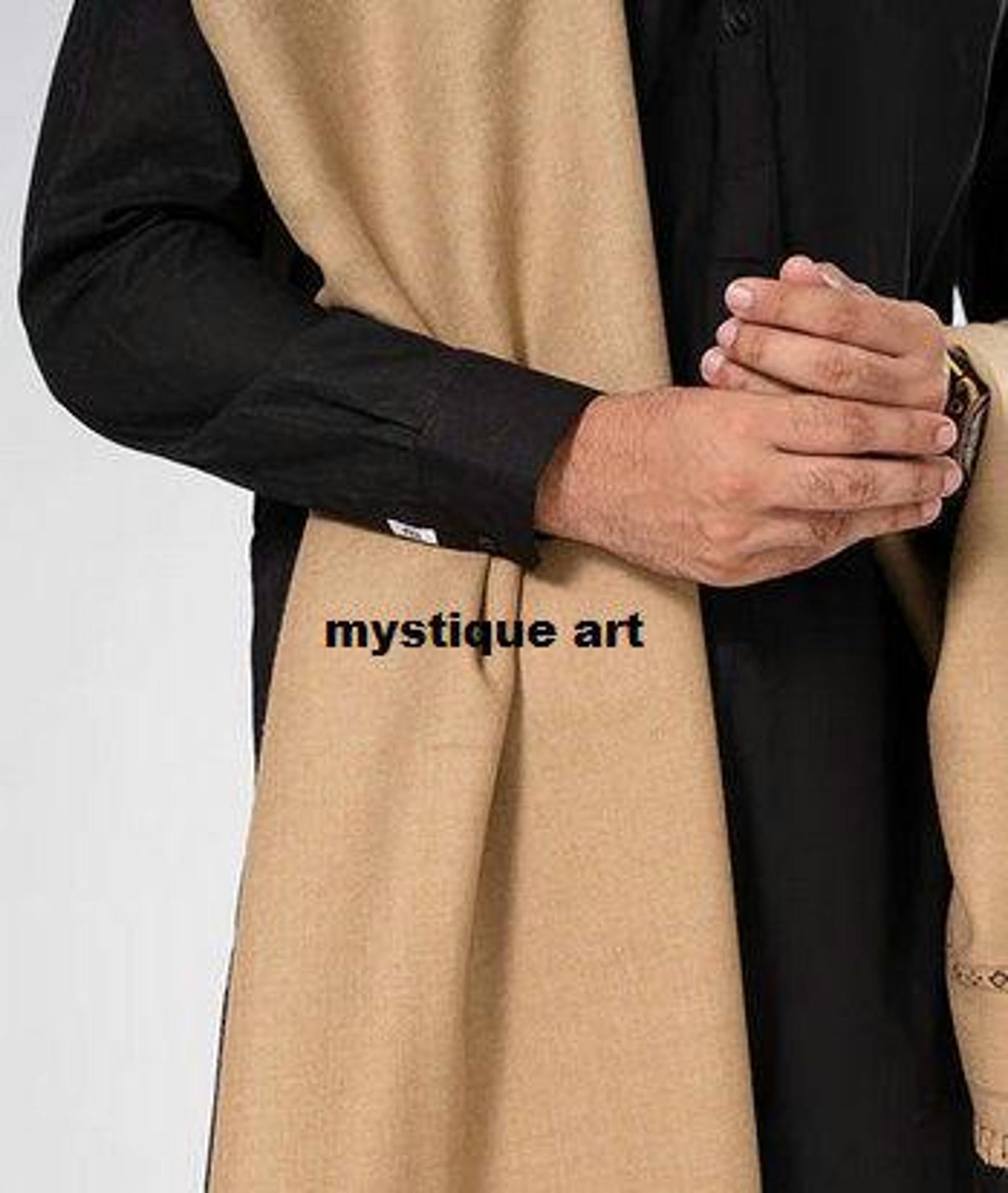 Premium Handmade Pure Kashmiri Men Wool Shawl Swati Kashgari Dhussa ...