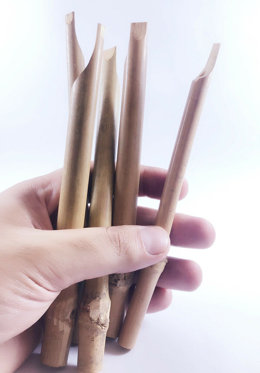 Set of 5 Bamboo Reed Pens Qalam for Arabic Calligraphy Classic Handmade ...