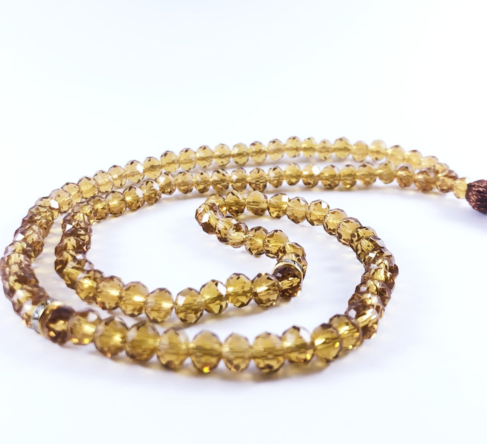 Beautiful Tasbih Tasbeeh Worry Beads Masbaha Golden Crystal 99 - Etsy