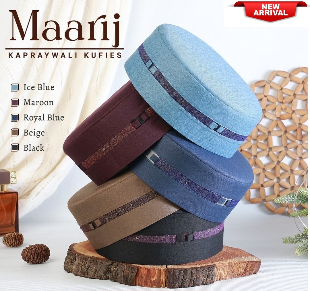 Prayer Cap Kufi Namaz Topi Namaz Cap Koofi for Men Namaz Hat Topi for ...