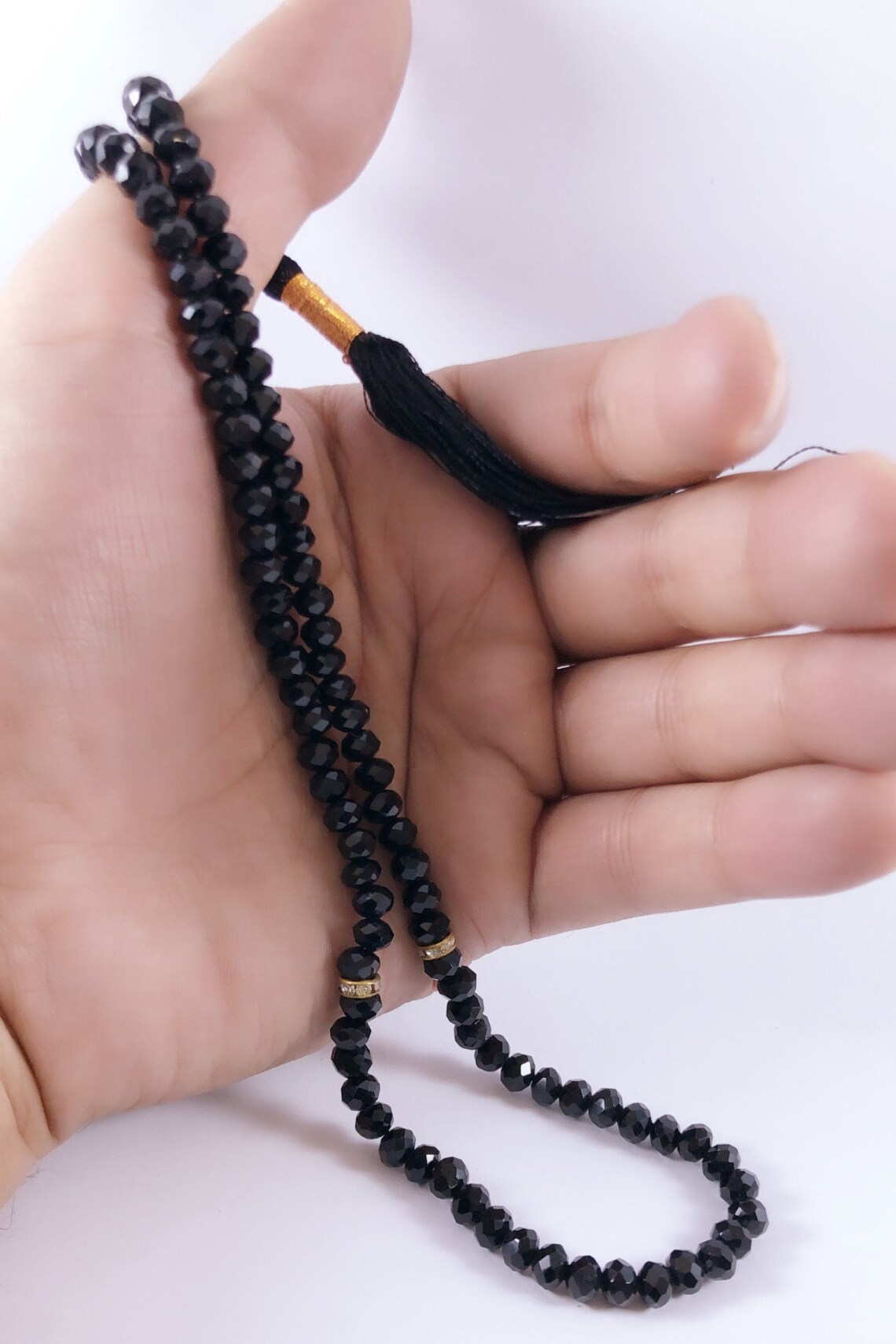 Beautiful Tasbih Tasbeeh Worry Beads Masbaha Black Crystal 99 - Etsy