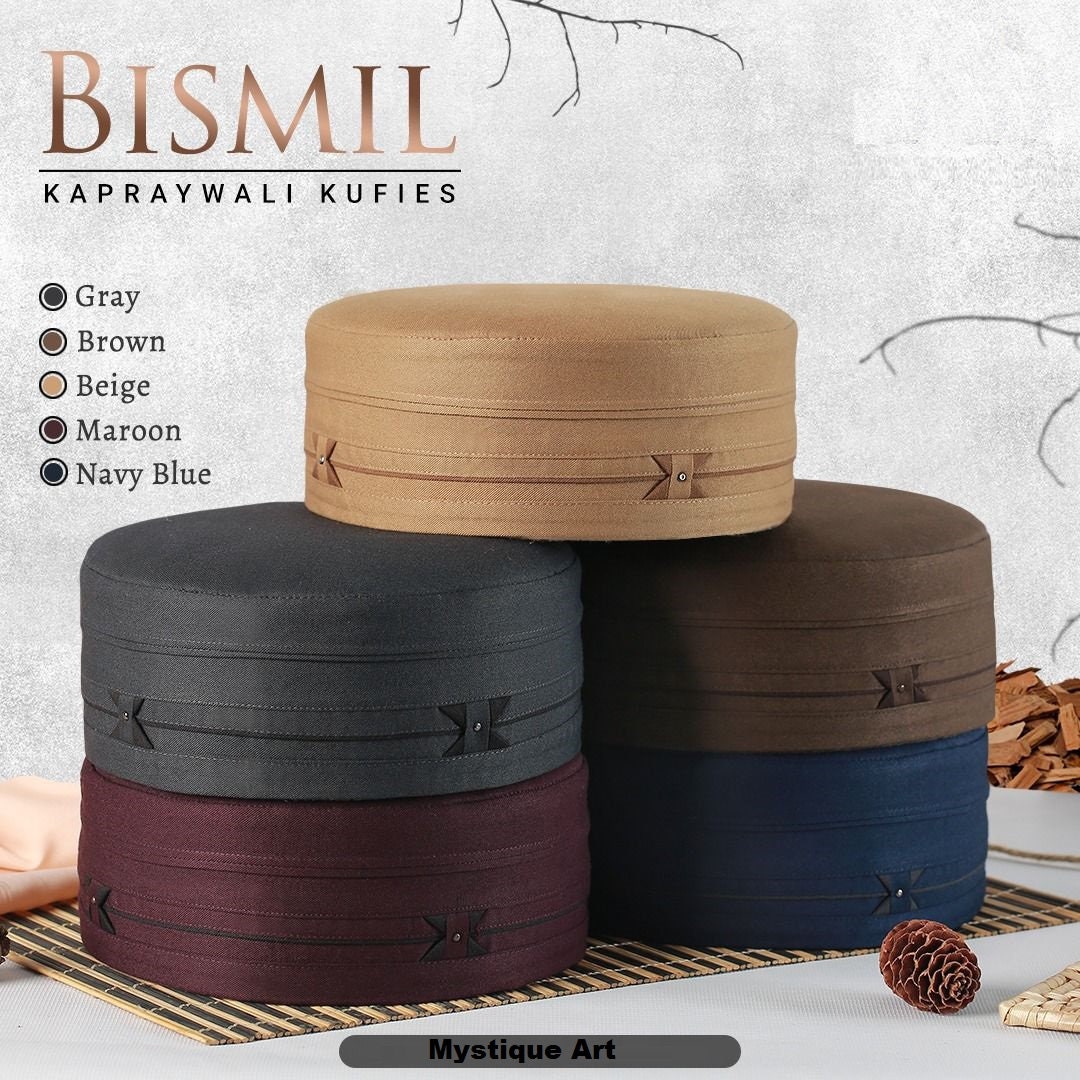 Premimum Quality Kufi Caps , Cloth Koofi, Prayer Hat, Namaz Cap, Takke ...