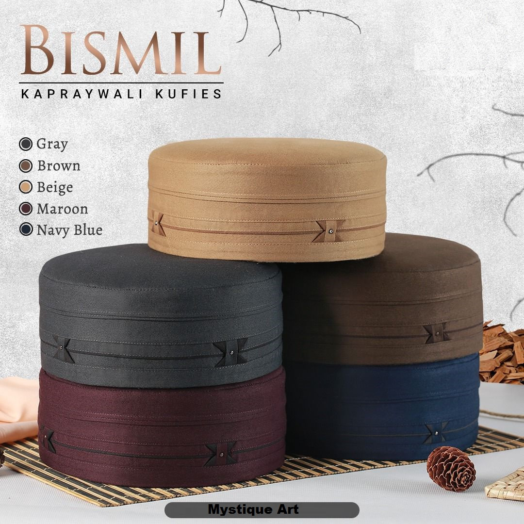 Premimum Quality Kufi Caps , Cloth Koofi, Prayer Hat, Namaz Cap, Takke ...