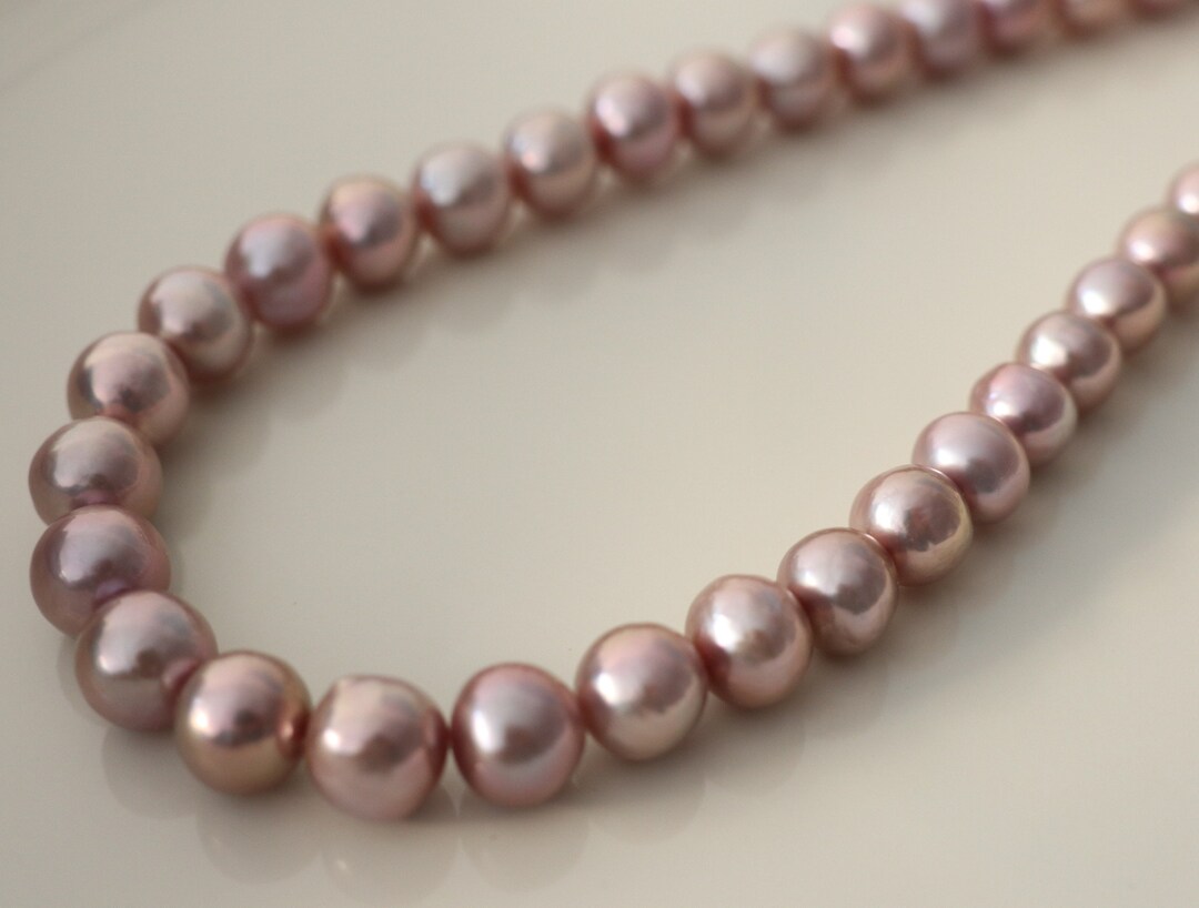 Natural Color Edison Pearl Strand, Metallic Luster Freshwater Pearls ...