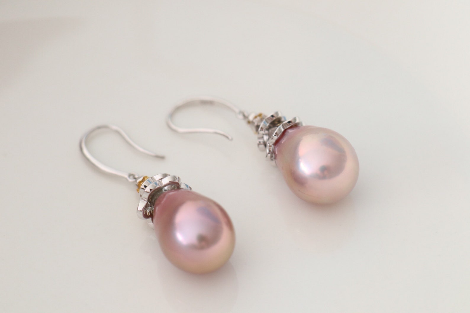 Pearl Earrings Pink Edison Pearl Earrings Pearl Jewelry - Etsy
