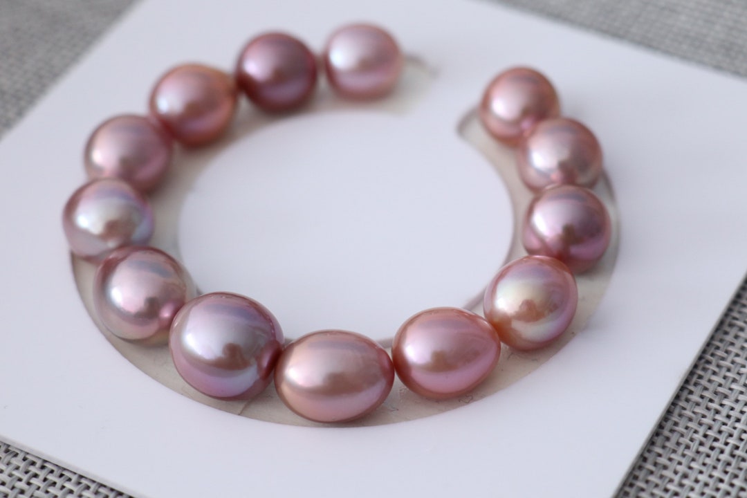 Multi-color Edison Pearls for Pearl Bracelet, 13pcs Edison Loose Pearls ...