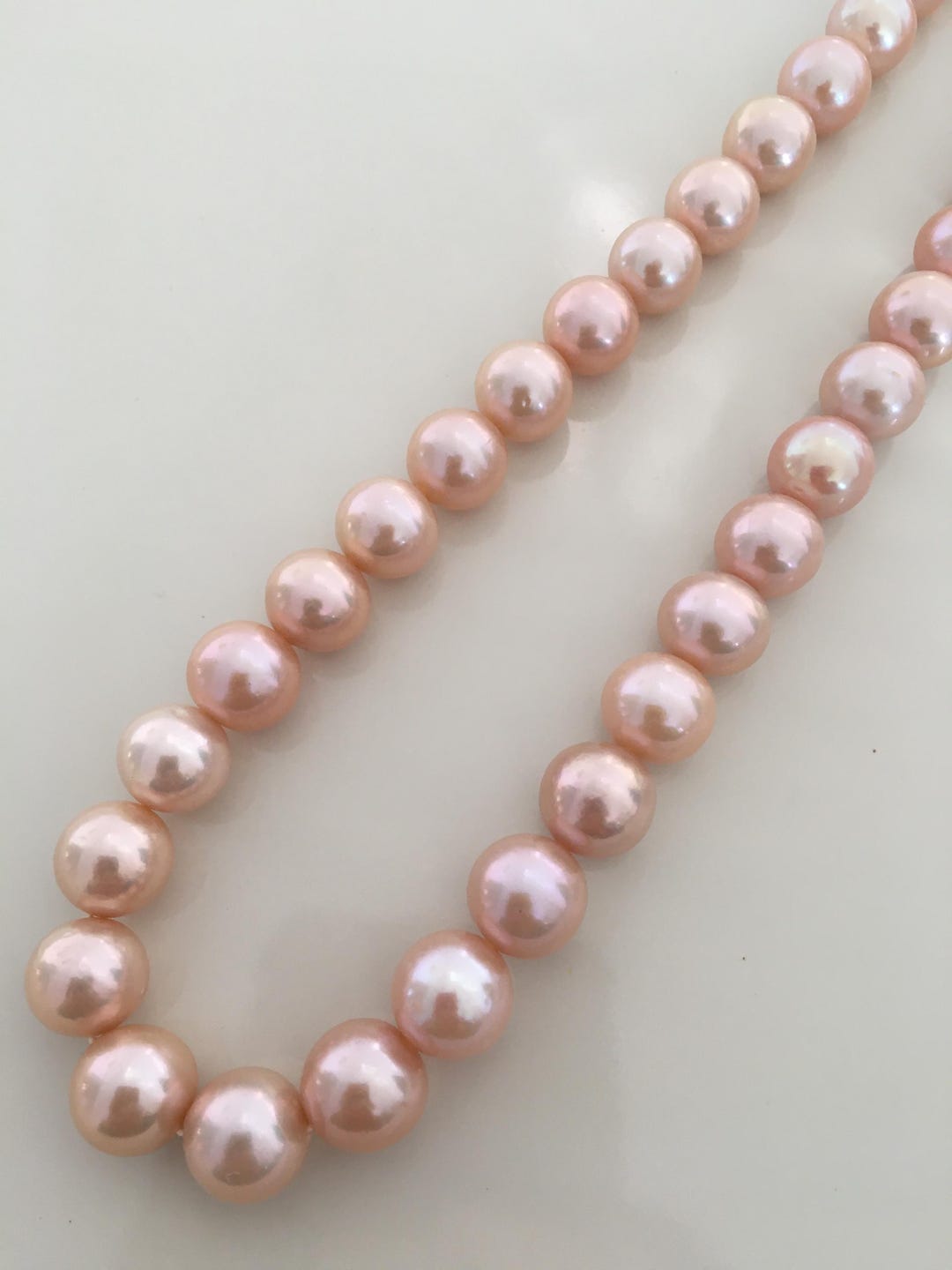 Natural Color Pink Edison Pearl Strand, 9-11mm High Luster Freshwater ...