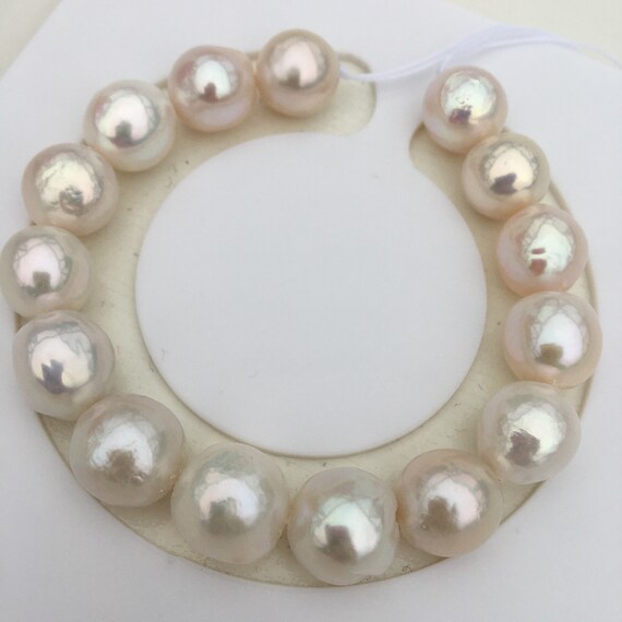 White Edison Pearls 11-12mm High Luster Edison Pearls - Etsy