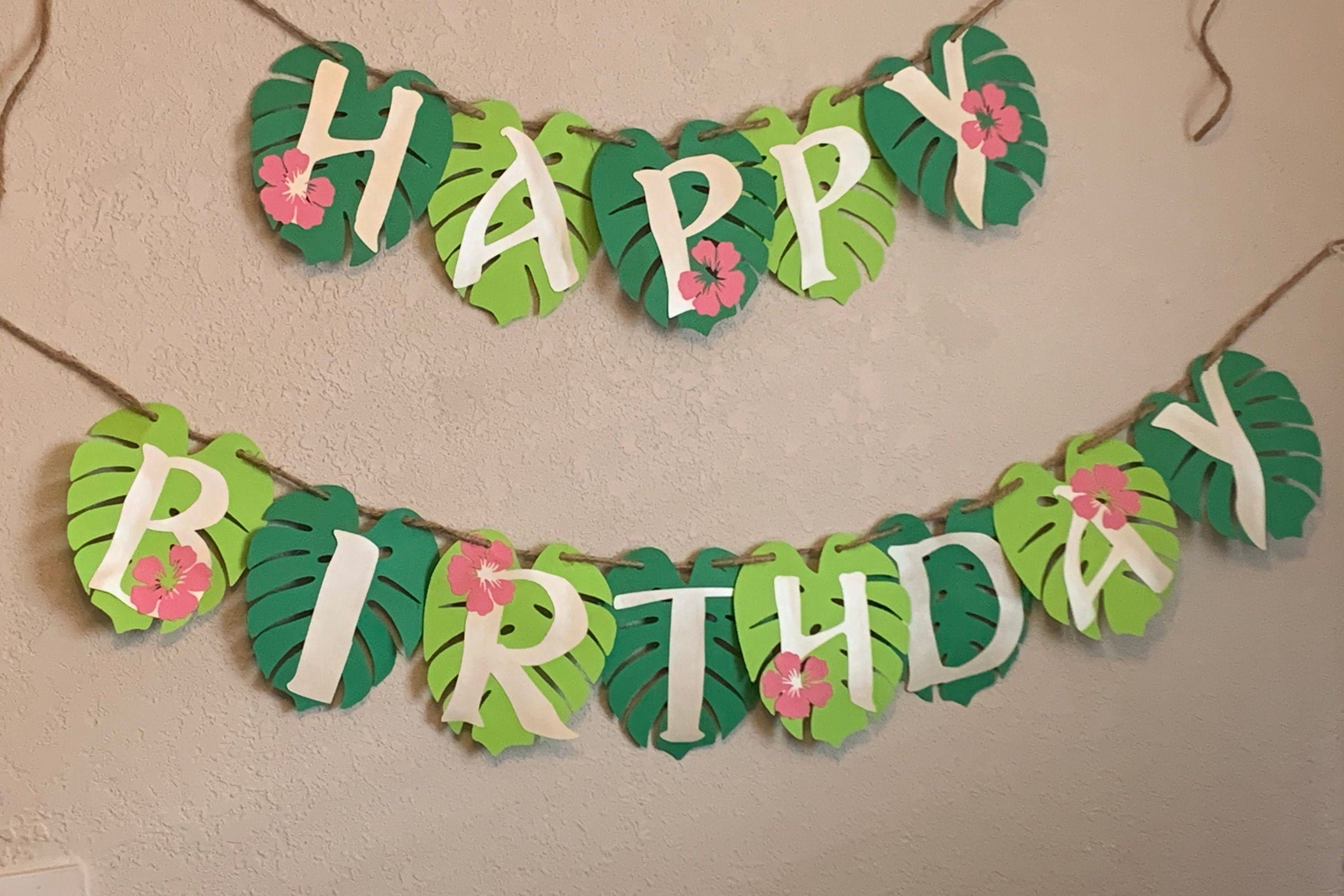 Moana Themed Banner Hawaiian Banner Tropical Banner Dsiney | Etsy