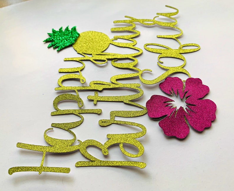 Tropical Cake Topper, Tropical Themed Party, Luau Birthday Party, Luau ...