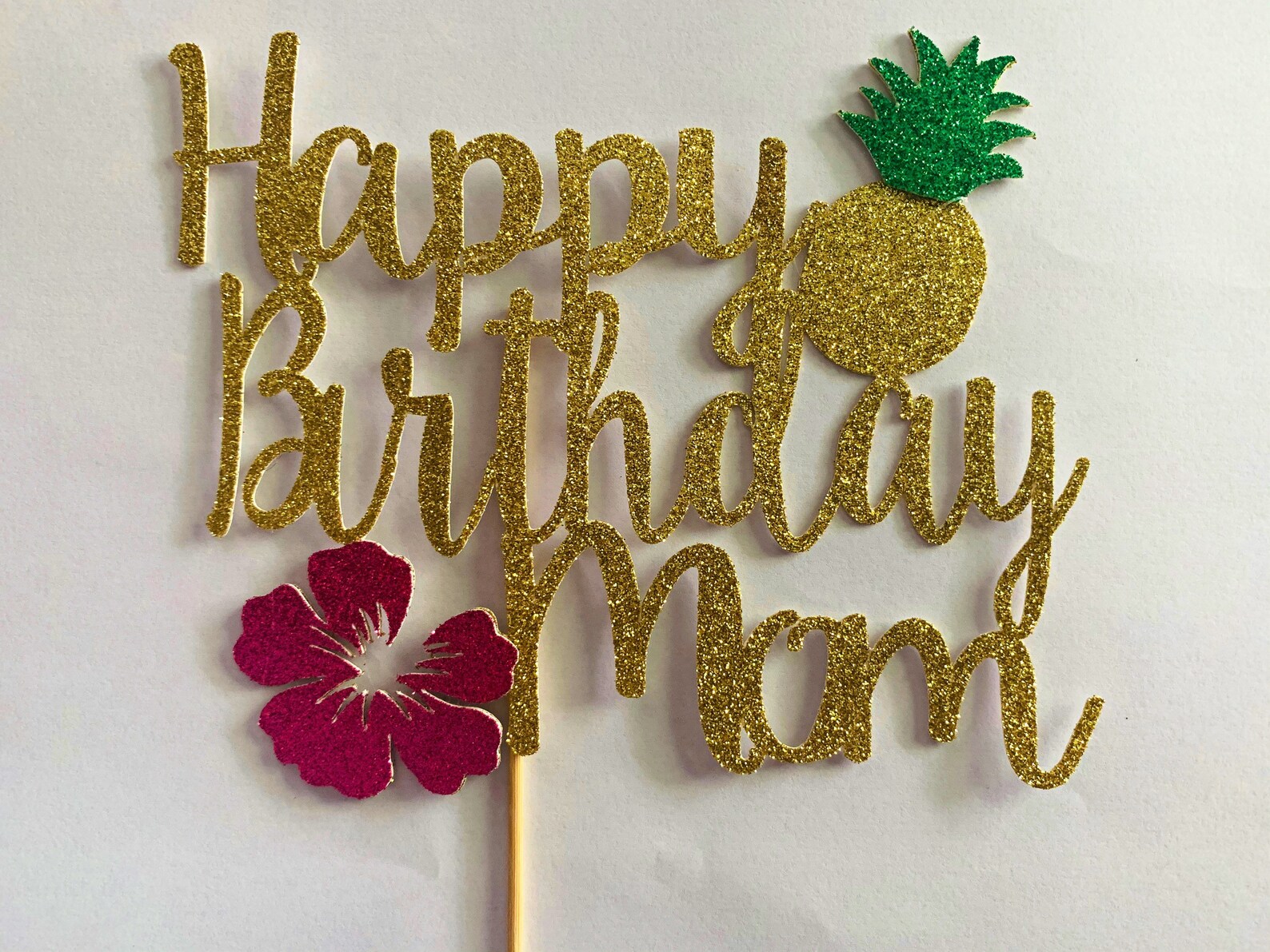 Tropical Cake Topper Tropical Themed Party Luau Birthday - Etsy