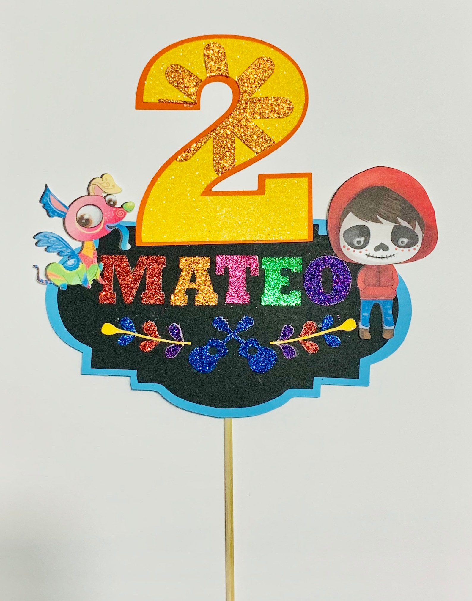 Coco Inspired Cake Topper Coco Cake Topper Coco Birthday | Etsy