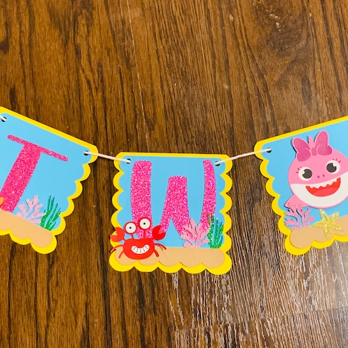Baby Shark Banner - Etsy