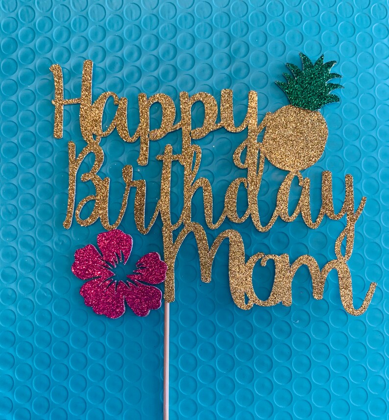Tropical Cake Topper, Tropical Themed Party, Luau Birthday Party, Luau ...