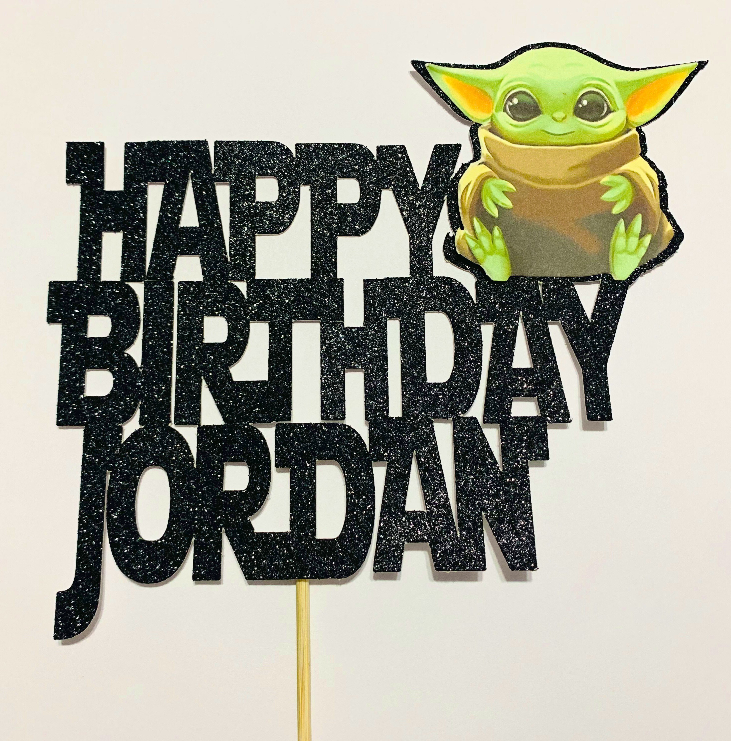 Baby Yoda Cake Topper Star Wars Cake Topper Mandalorian Cake | Etsy India