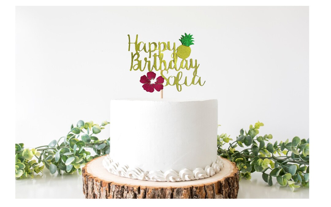 Tropical Cake Topper, Tropical Themed Party, Luau Birthday Party, Luau ...