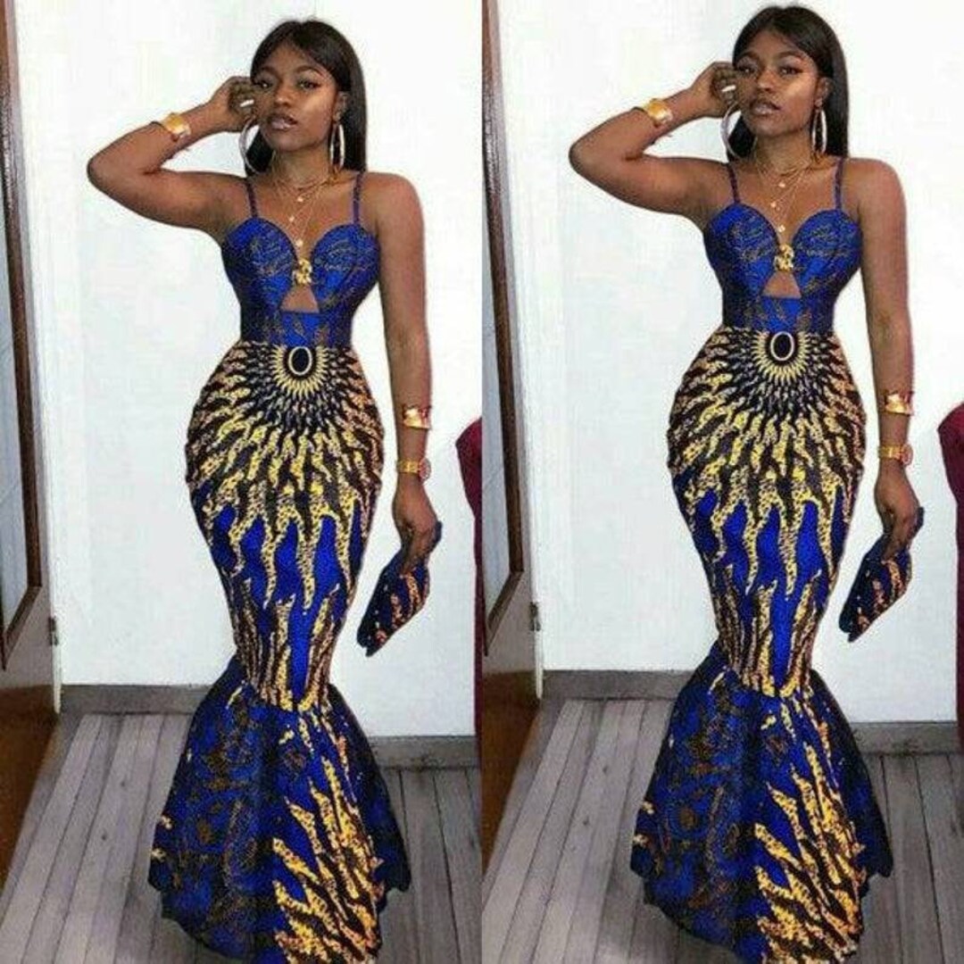 African Prom Dress, African Print Dress, African Clothing for Women ...