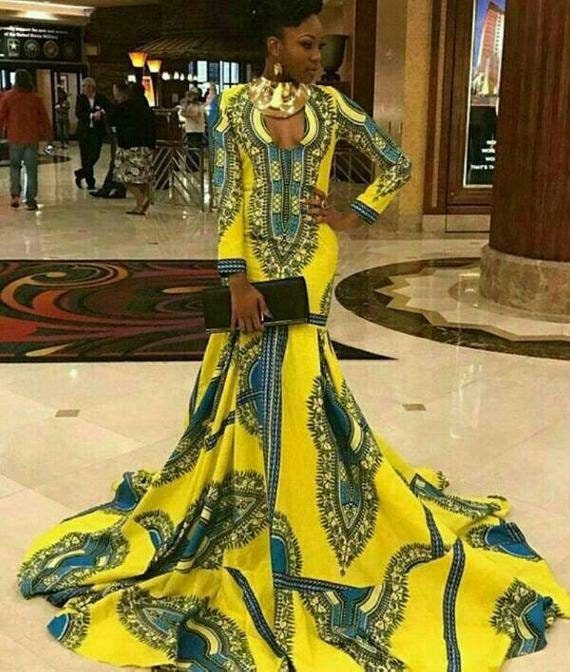 African Prom Dress African Party Dress African Gown Ankara - Etsy