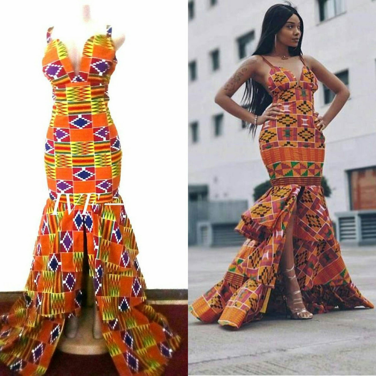 African prom dress African clothing for women Ankara gown | Etsy
