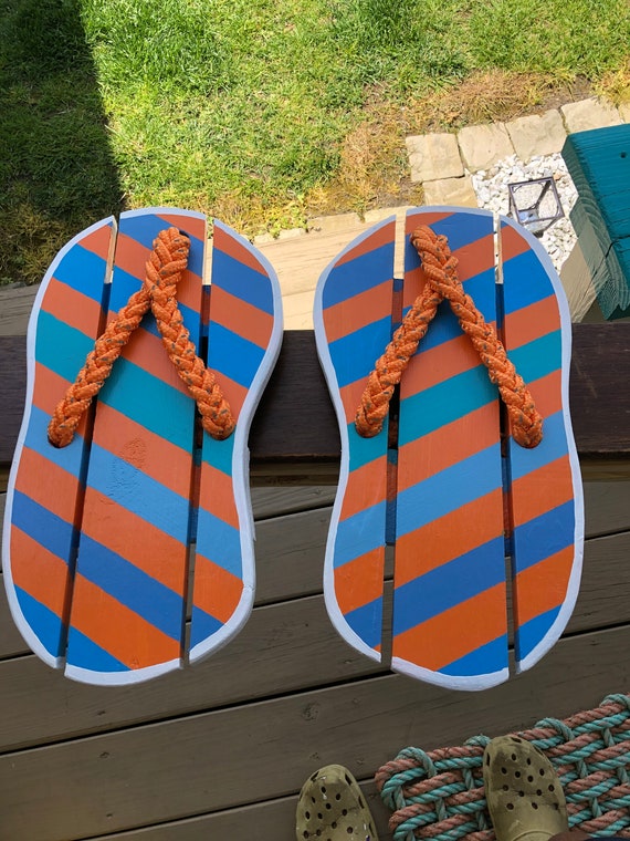 Hand Decorated Flip Flops