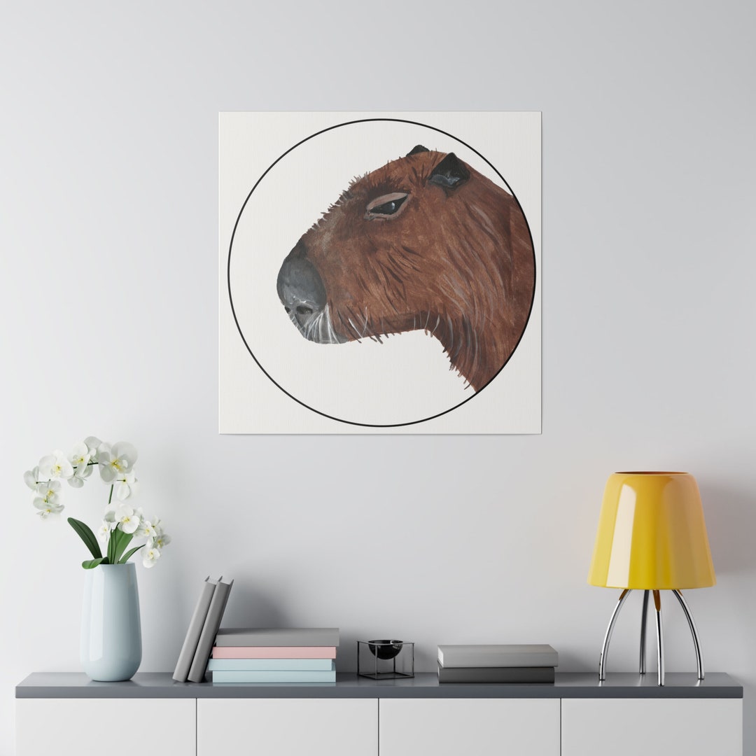Capybara on Canvas - Capybara Art - Capybara Art on Canvas - Capybara ...