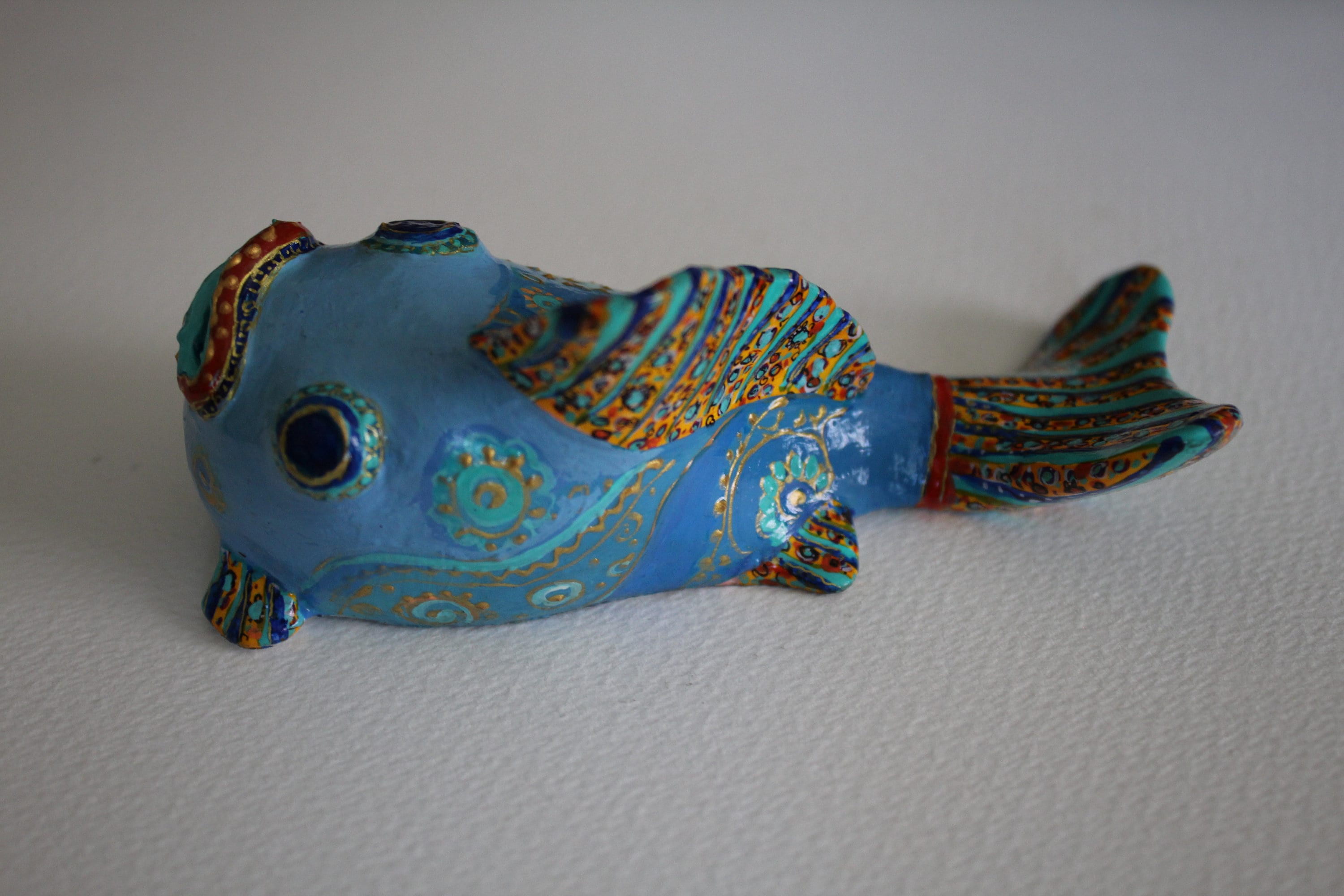 Decor Fish Statues Decorative Fish Painted by Hand Fish | Etsy