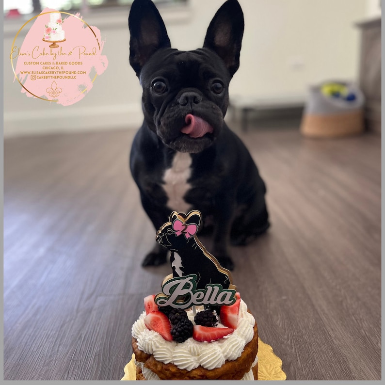 French Bulldog Cake Topper - Etsy