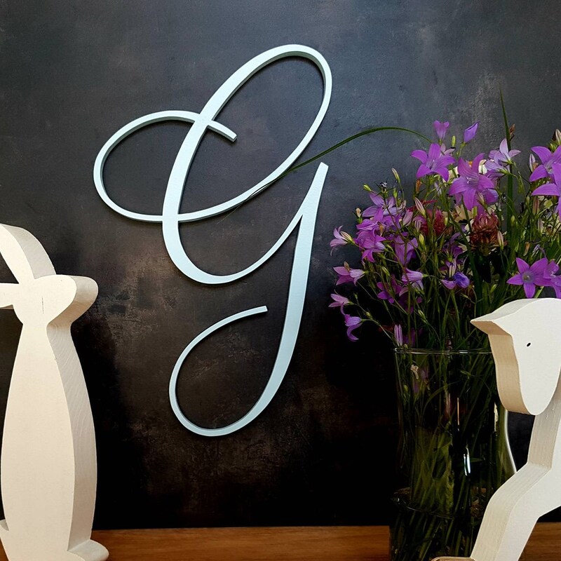 Initial Wall Art - Etsy