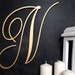 Large Letter for Wall, Gold Wall Letter Monogram, Wooden Gallery Decor ...