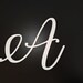 Decorative Wooden Initial Letter Wall Art Custom Bedroom or Wedding ...