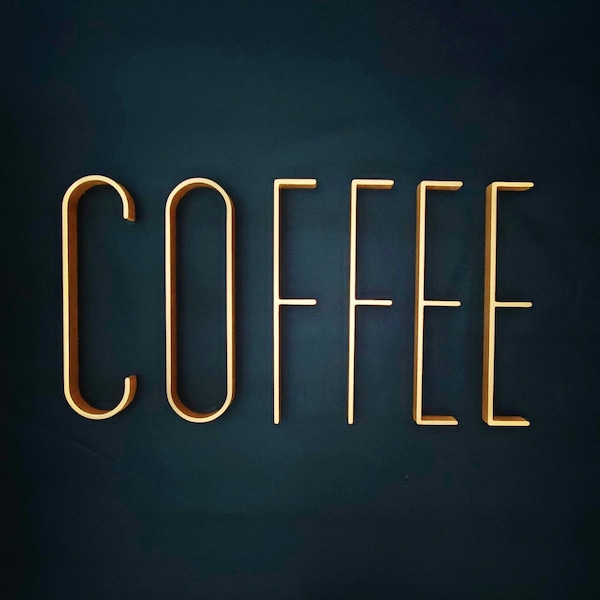 Wooden Coffee Sign - Etsy