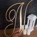 Large Letter for Wall Gold Wall Letter Monogram Wooden - Etsy