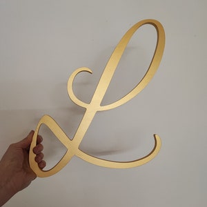 Large Wall Letter, Wood Letters, Wedding Monogram, Decorative Cursive ...