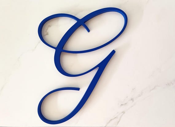 Fancy Cursive G Giuseppina The First Station Jerusalem